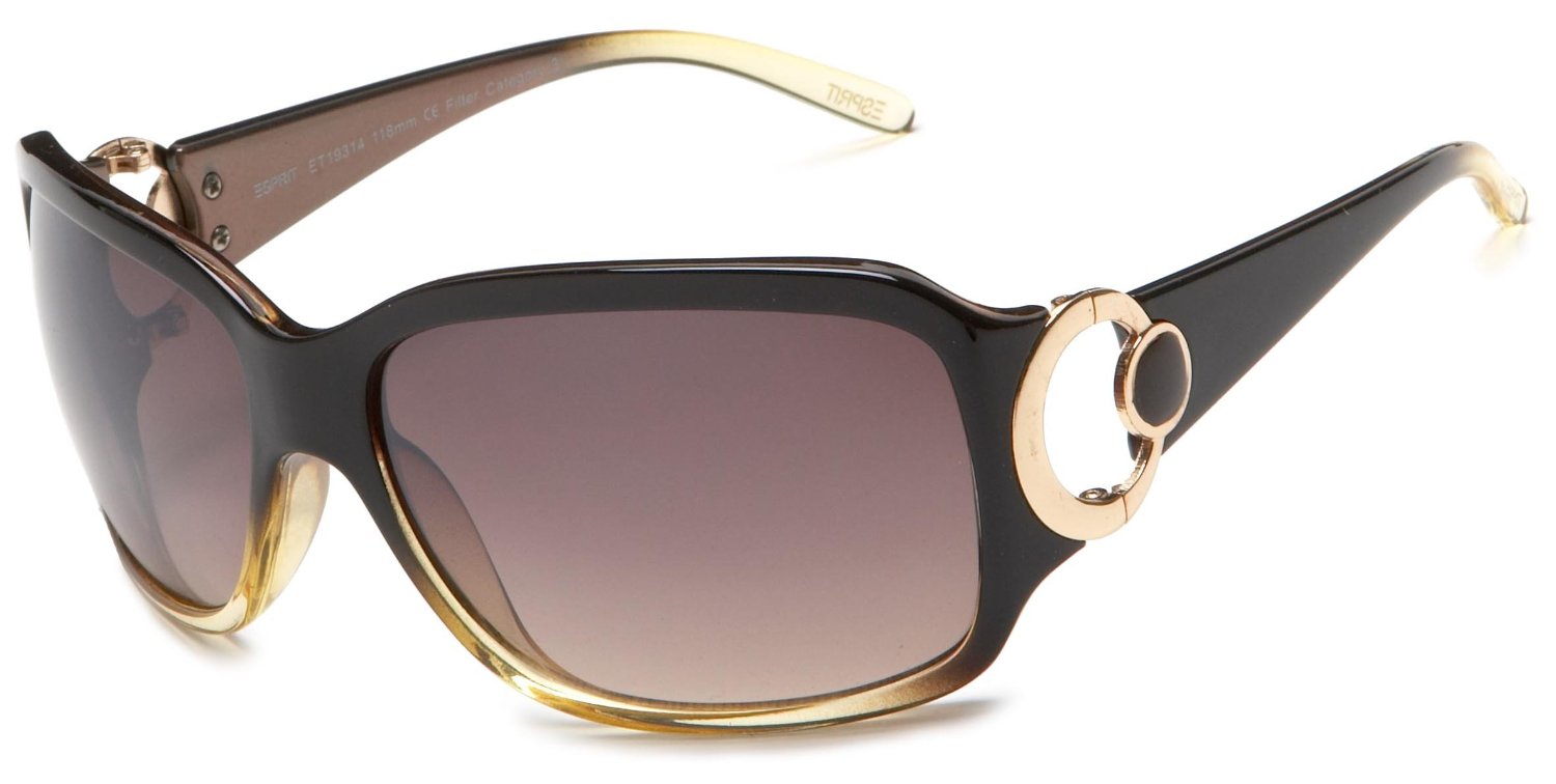 Esprit Esprit Womens Et Rectangular Sunglasses in (brown and green ...
