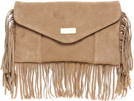 Beige Clutch Bag Suede | semashow.com