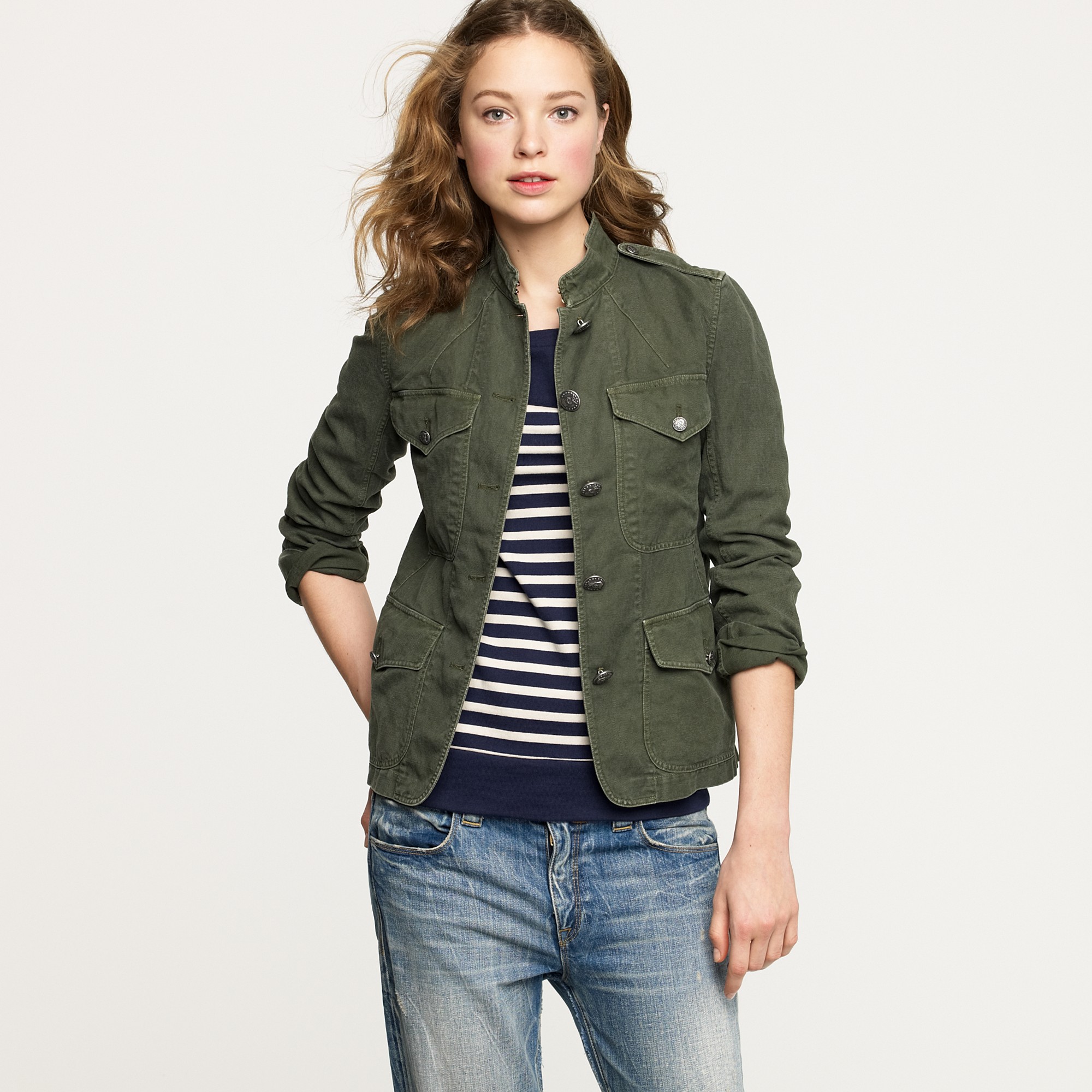 J.crew Nili Lotan® Military Jacket in Green (jungle) | Lyst