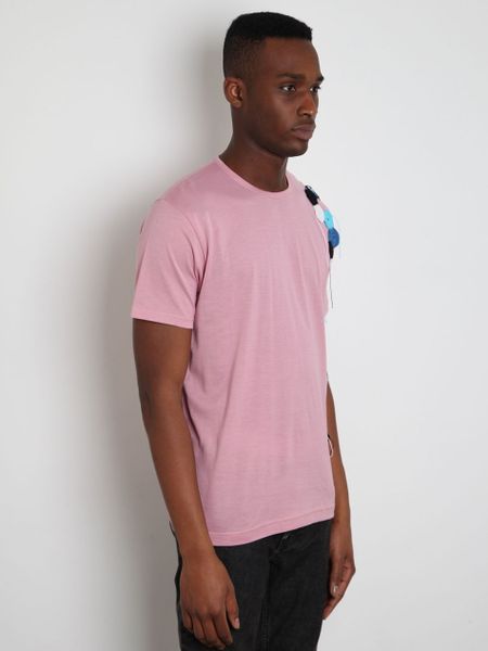 J.w. Anderson Jw Anderson Mens Embroidery Detail T-shirt in Pink for ...