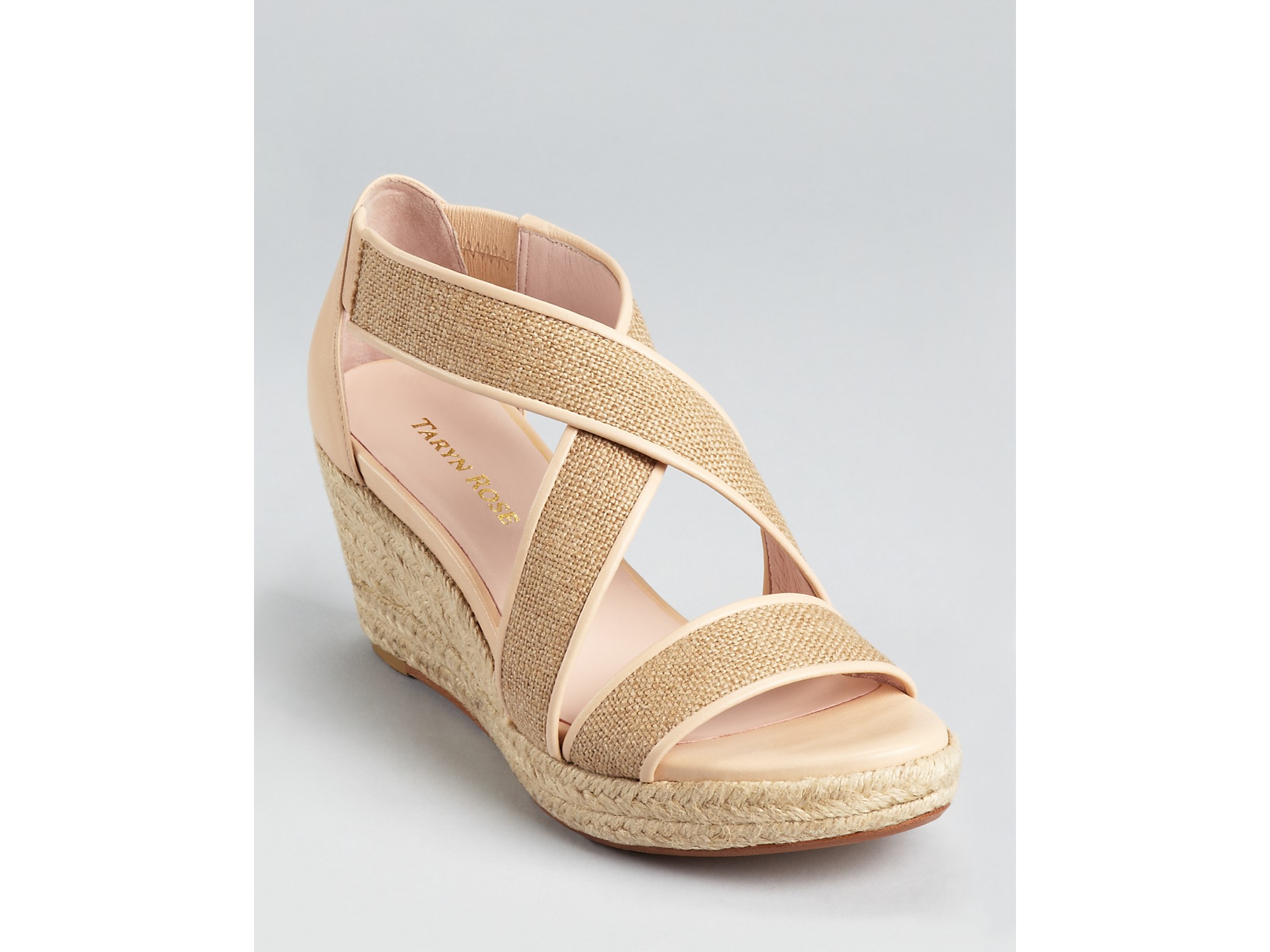Lyst - Taryn Rose Sandals Krissy Espadrille Wedges in Natural