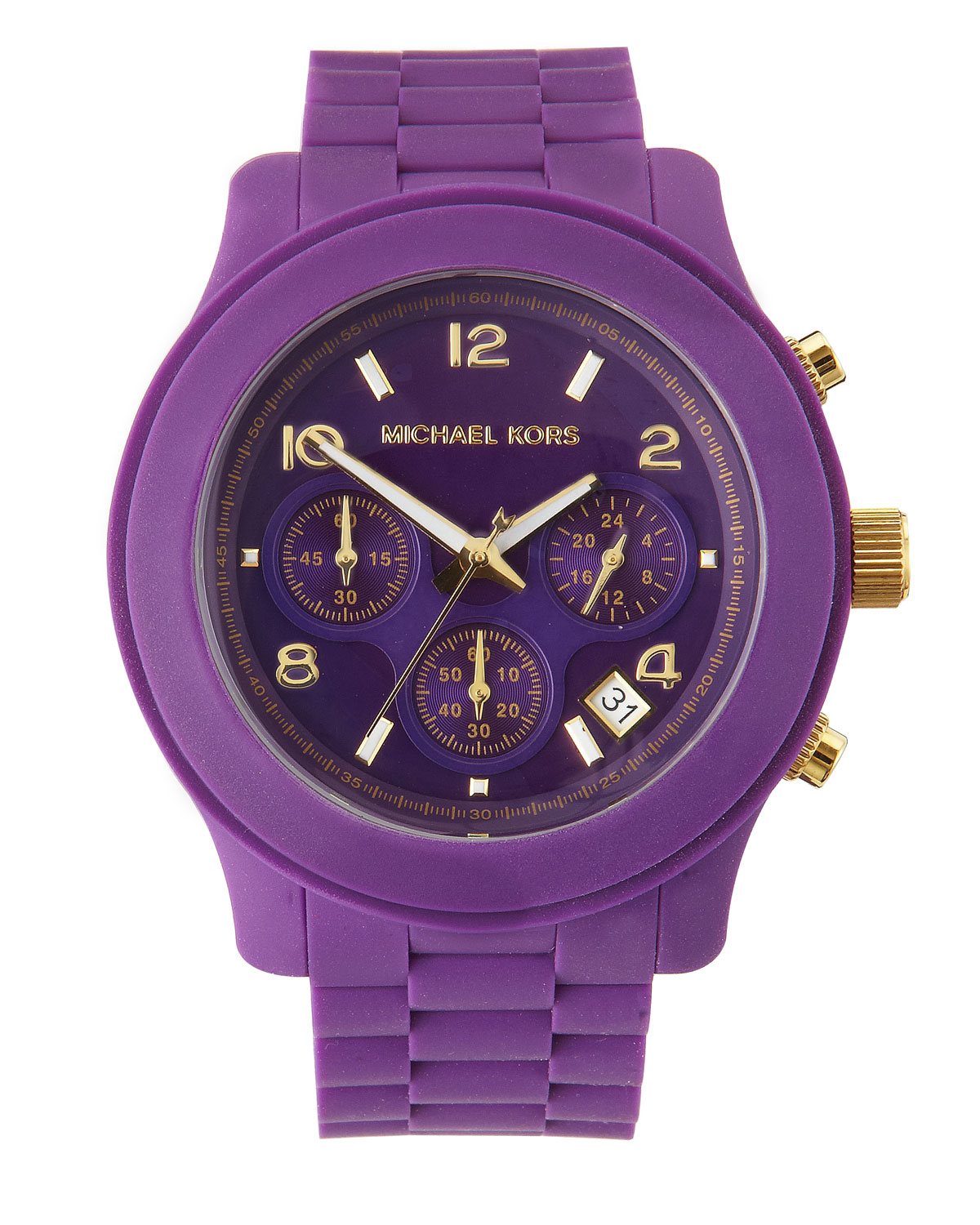 Lyst - Michael kors Silicon Watch Purple in Purple