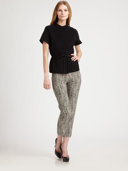 Piazza Sempione Shortsleeve Wool Cashmere Jacket in Black | Lyst