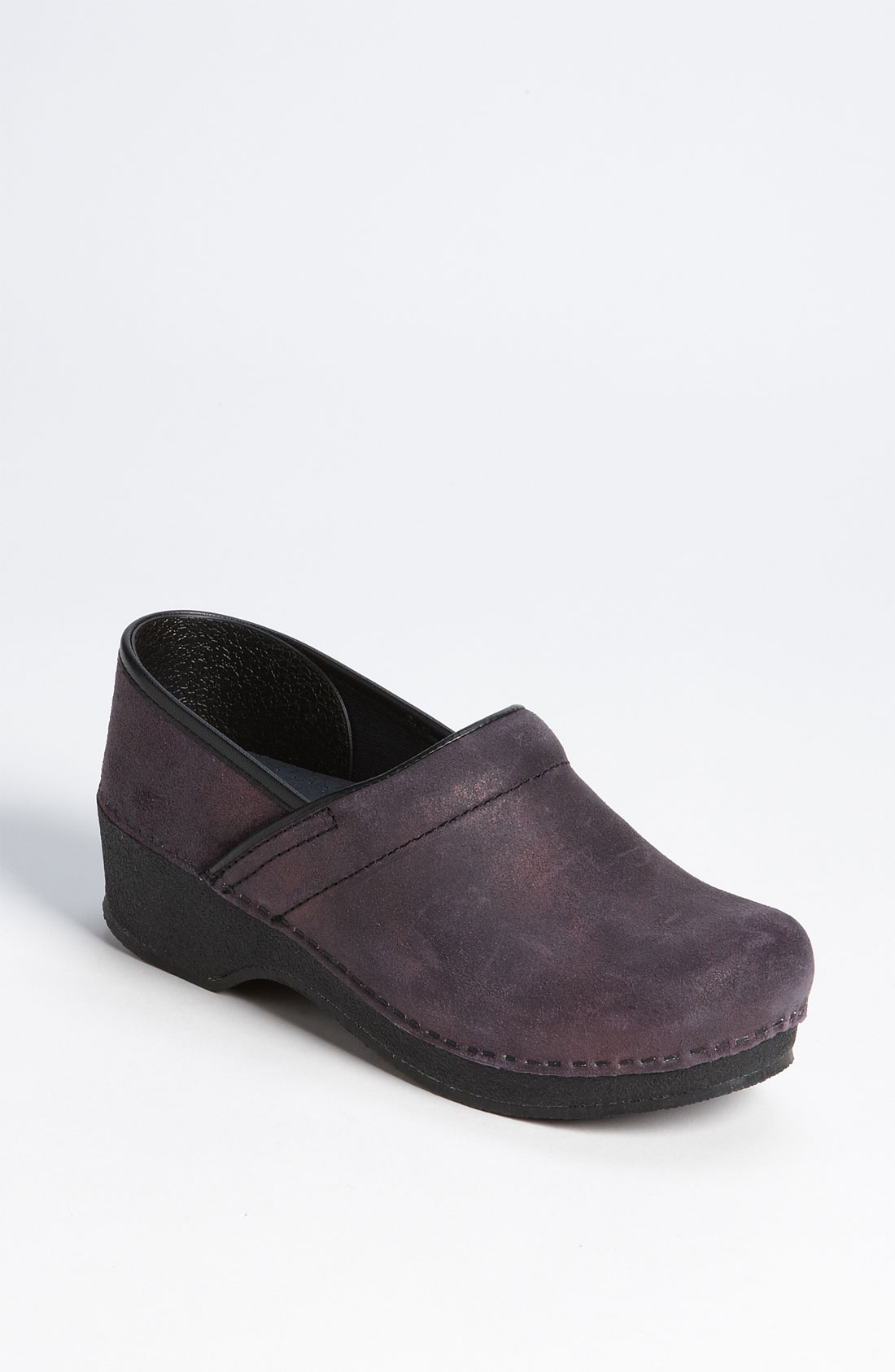 Dansko Professional Crepe Clog in Purple (mulberry vintage suede) | Lyst