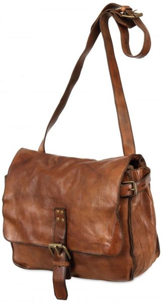 Officine Creative Vintage Leather Messenger Bag in Brown for Men | Lyst