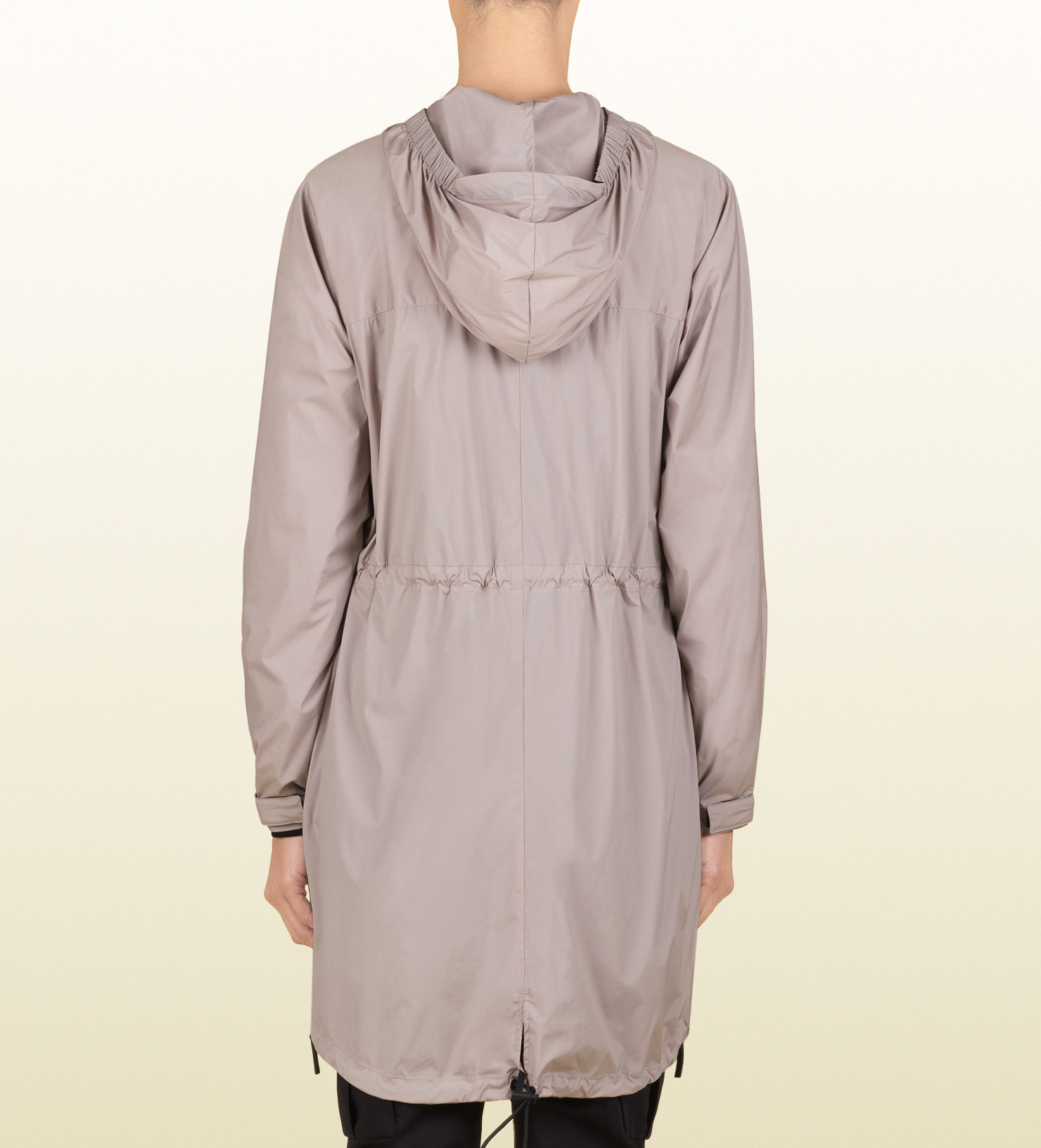 Gucci Women's Grey Light Matte Stretch Nylon Multi-pocket Parka From ...