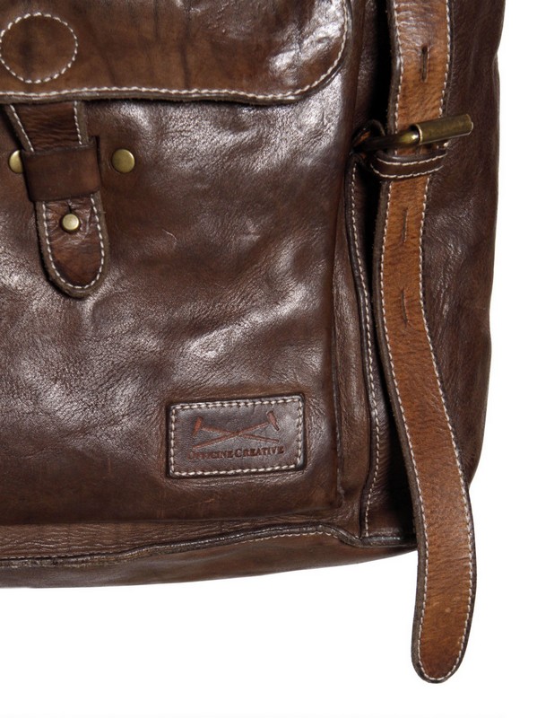 Lyst - Officine Creative Vintage Tucson Leather Messenger Bag in Brown ...