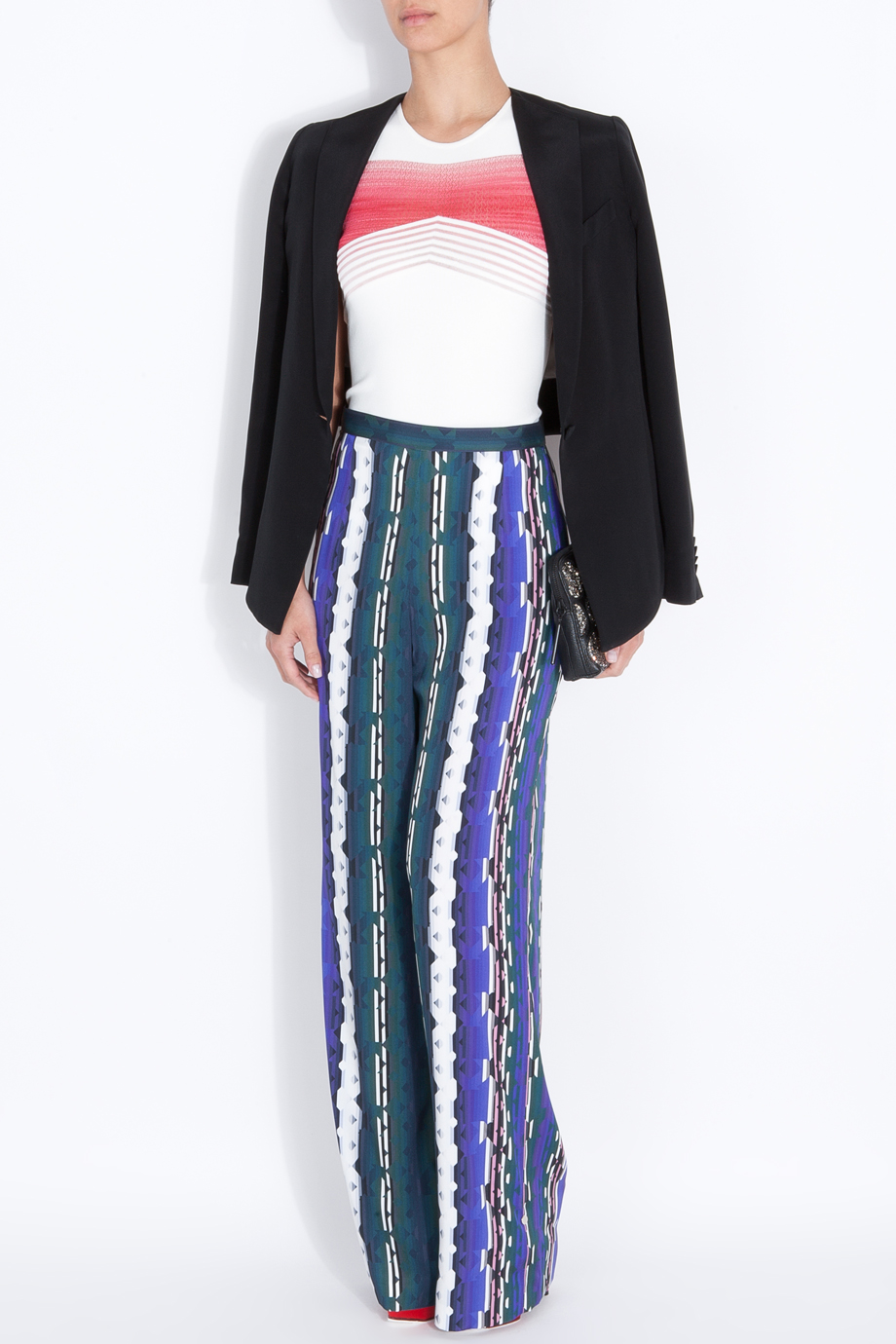 Lyst - Peter pilotto Wide Leg Print Pants
