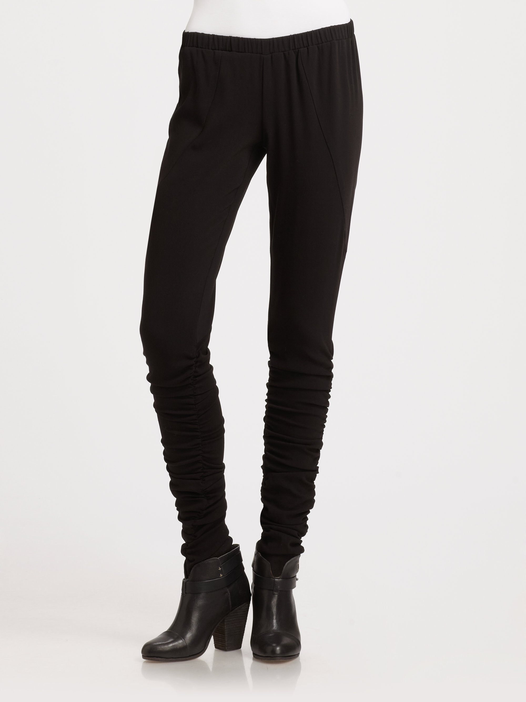 Lyst - Rag & Bone Skinny Pajama Pants in Black