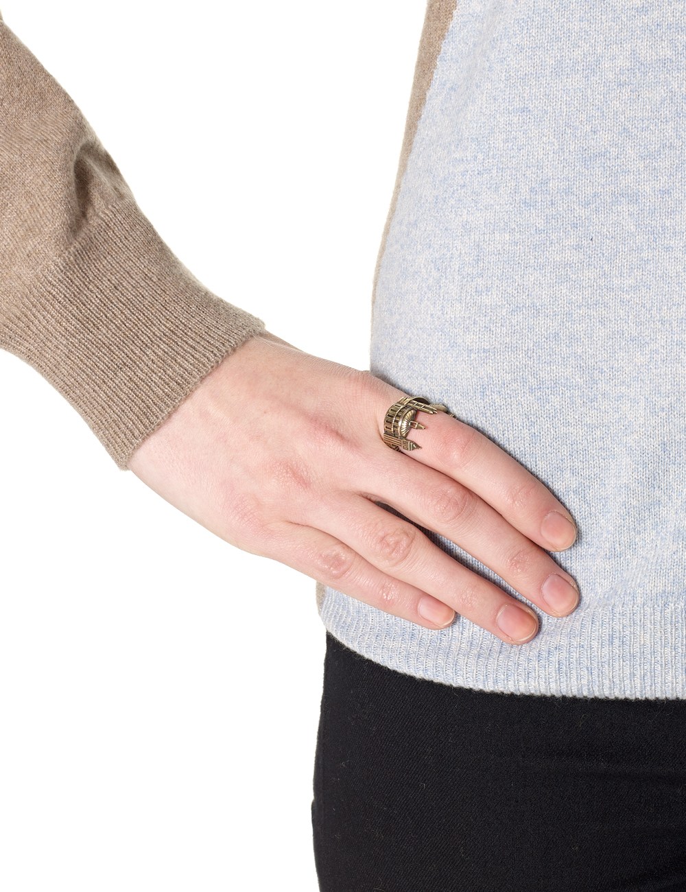 Zara simon Gold London Ring in Metallic | Lyst