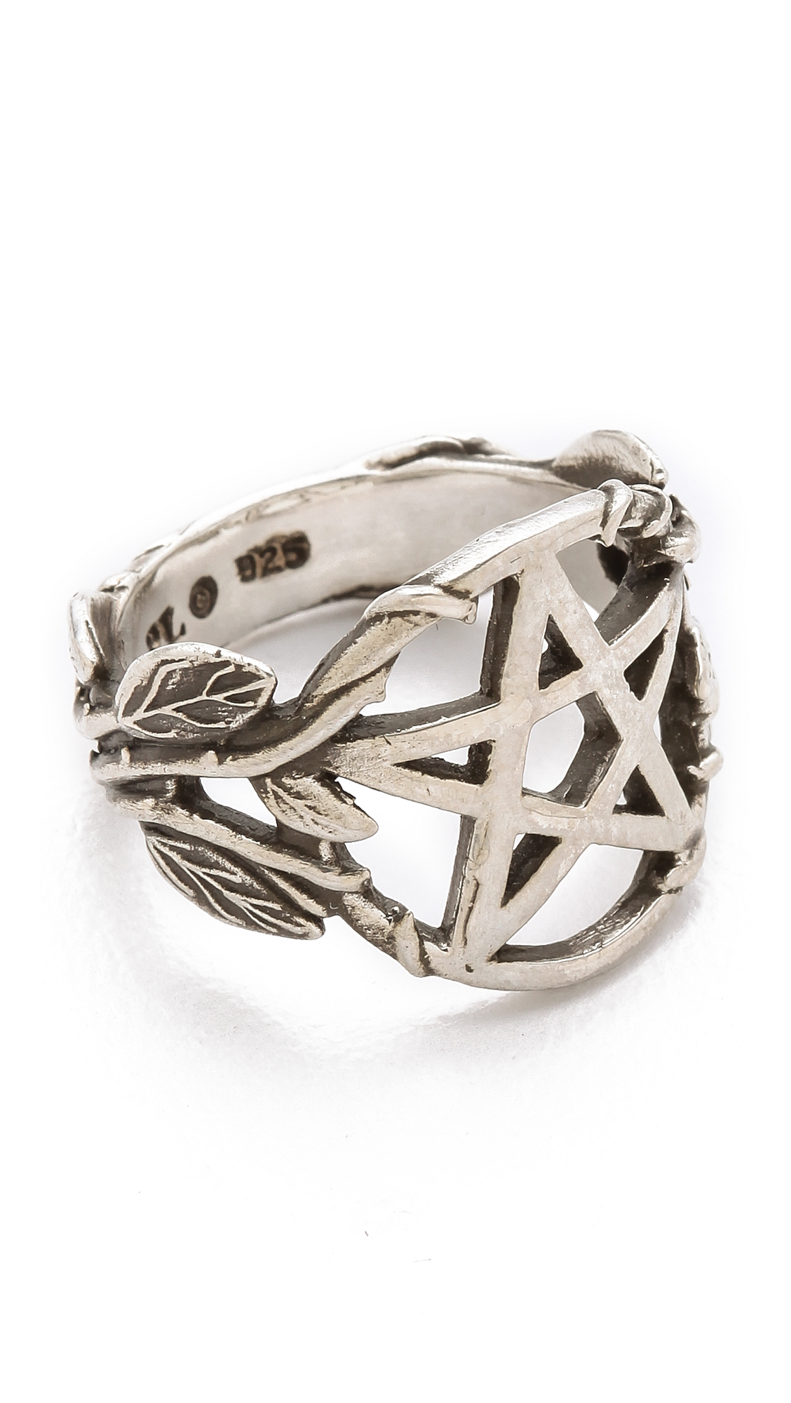 Pamela love Pentagram Ring in Silver (Sterling Silver) | Lyst