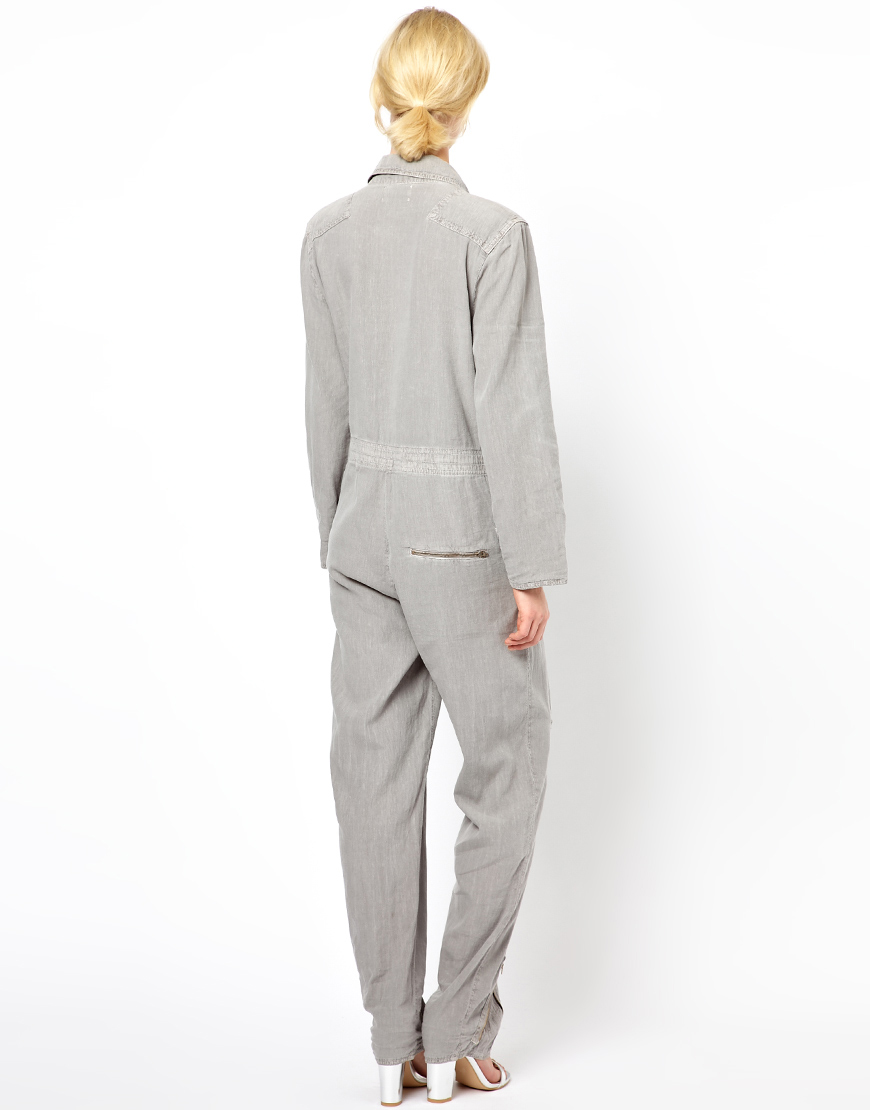 Lyst - M.I.H Jeans Mih Jumpsuit in Gray