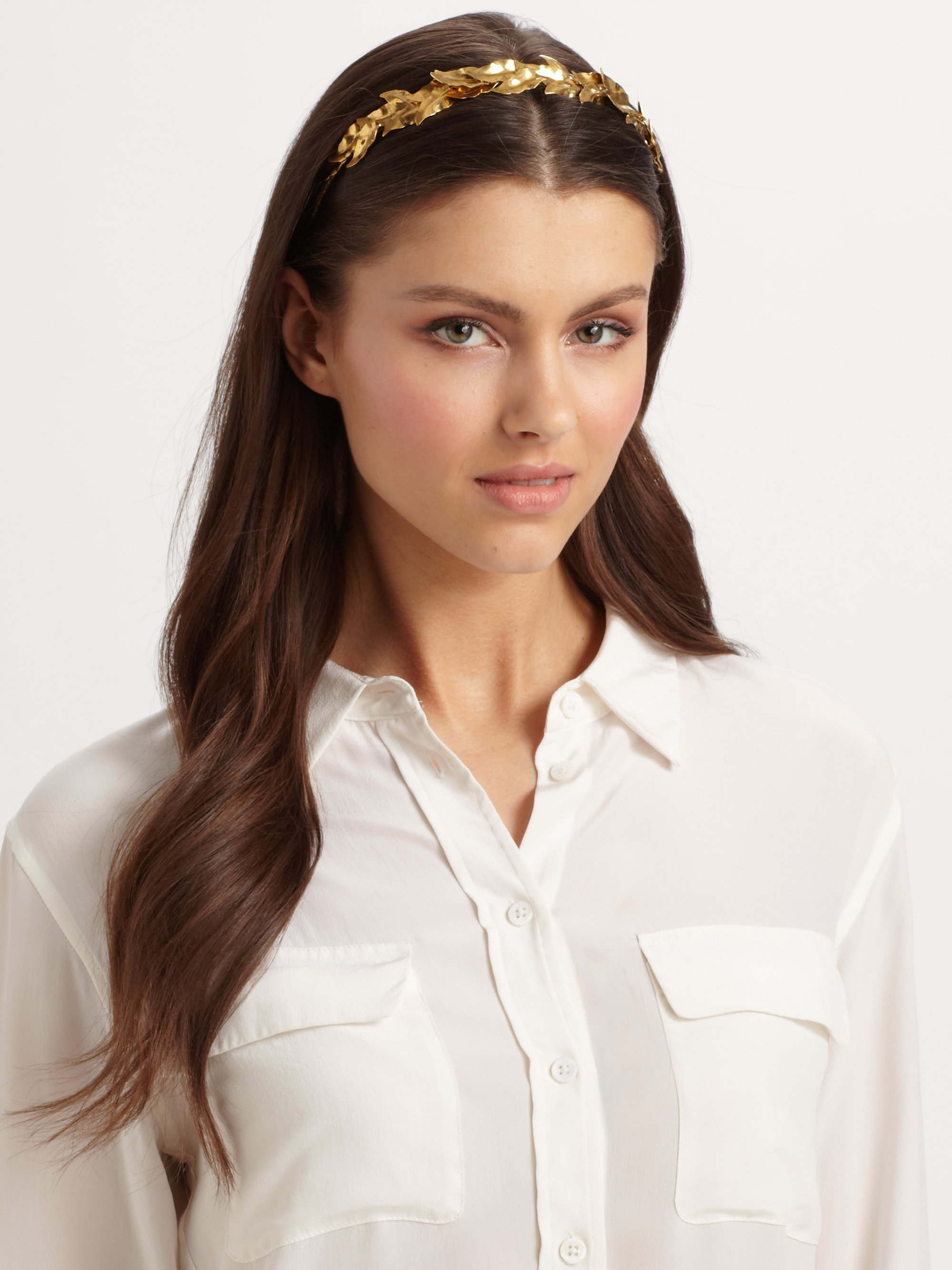 Jennifer behr Eos Headband in Metallic | Lyst Jennifer behr Eos Headband in Metallic | Lyst