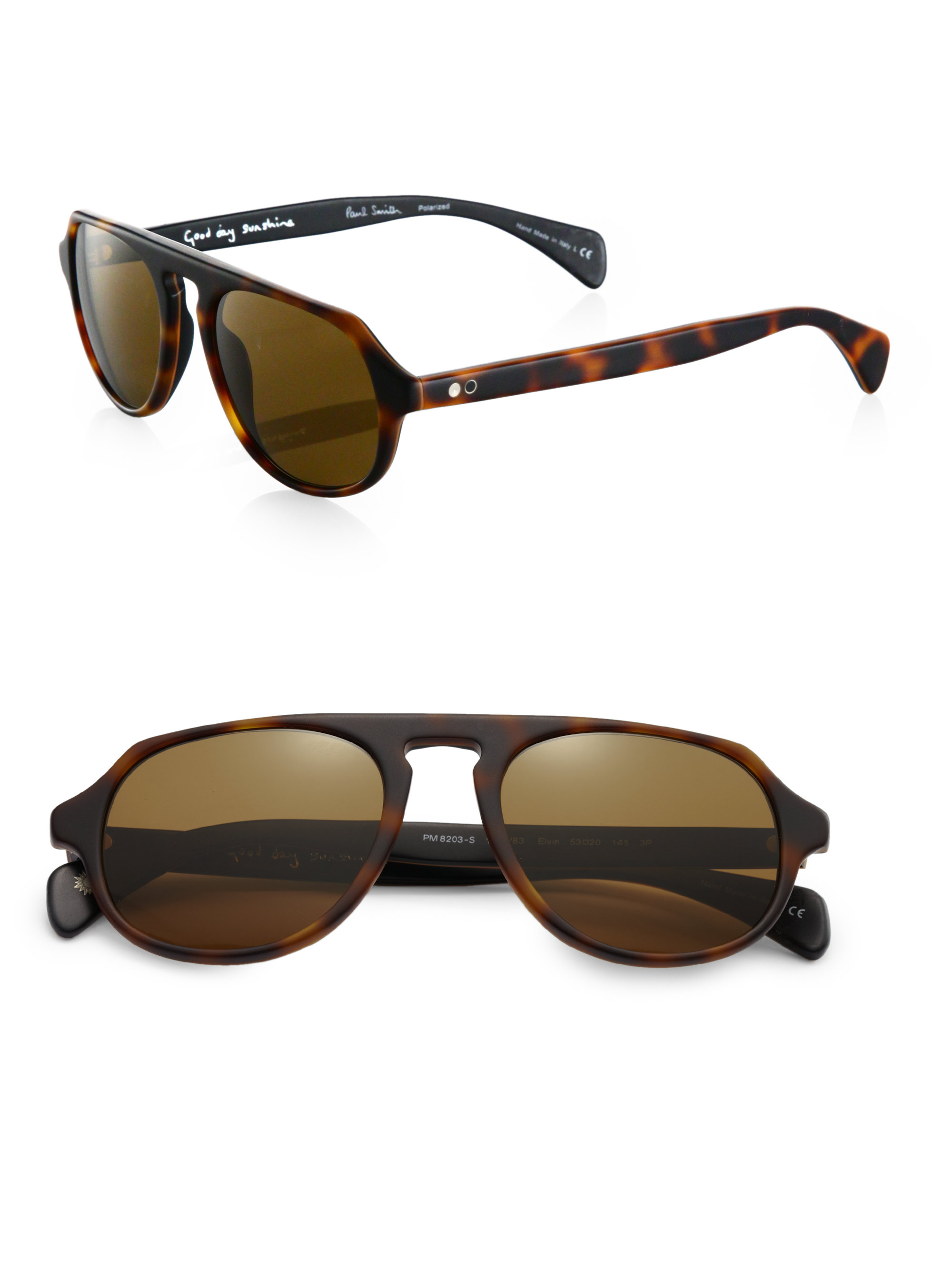 Lyst Paul Smith Elvin Acetate Sunglasses In Brown For Men