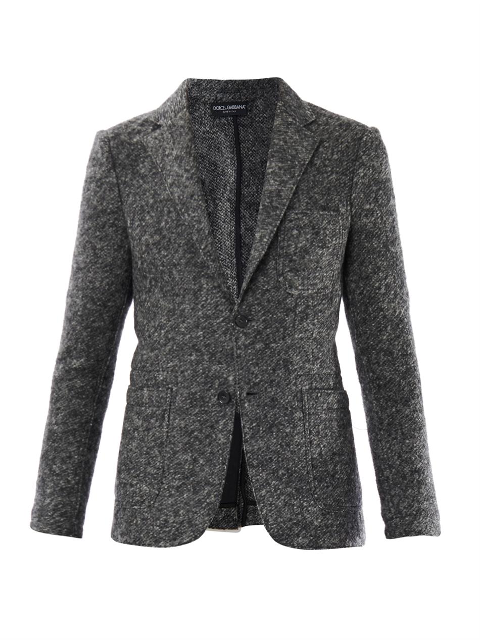 Lyst - Dolce & Gabbana Boiled Wool Jacket in Gray for Men