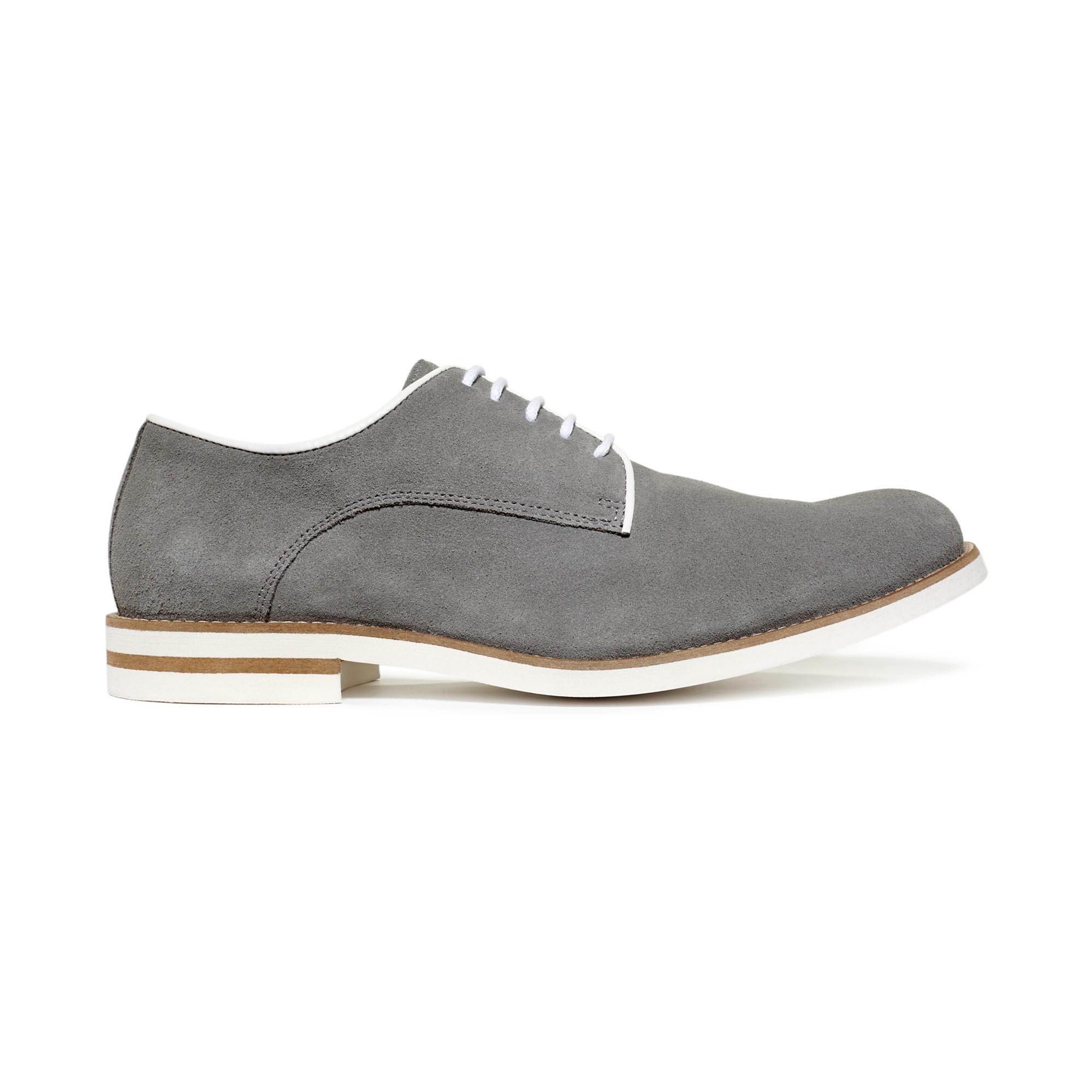 Lyst - Armani Jeans Suede Oxfords in Gray for Men
