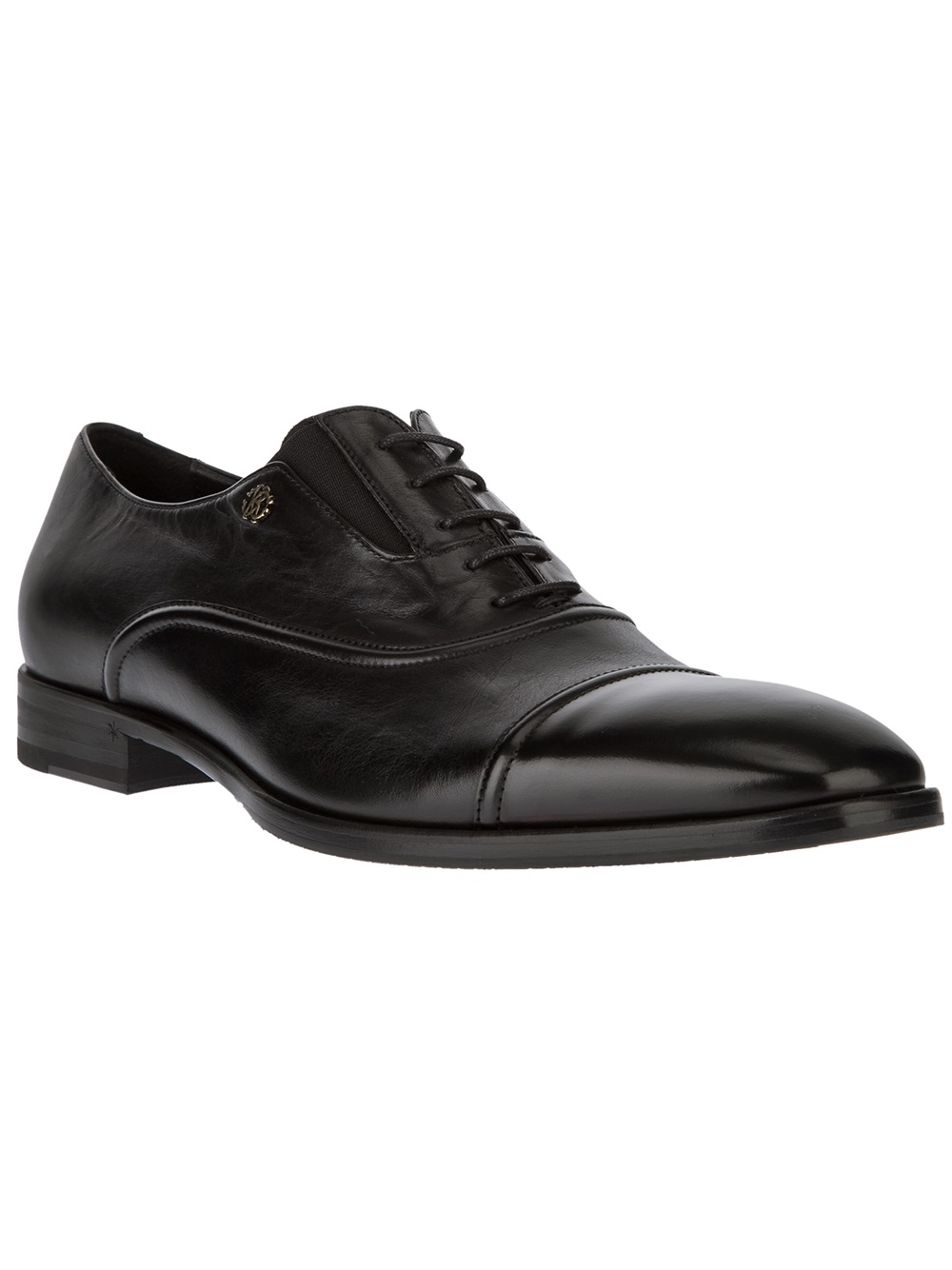 Roberto Cavalli Oxford Shoe in Black for Men | Lyst