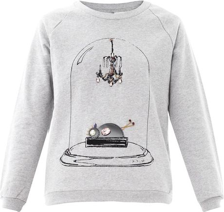 Mother Of Pearl Embellished Sweatshirt in Gray (grey) | Lyst