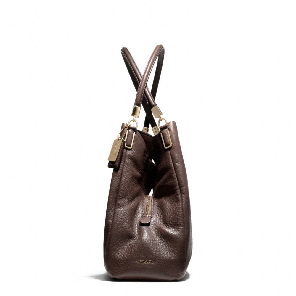 COACH Madison Small Phoebe Shoulder Bag in Leather in Brown - Lyst