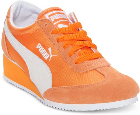 Puma Caroline Sneakers in Orange (ORANGE POPSICLE) | Lyst