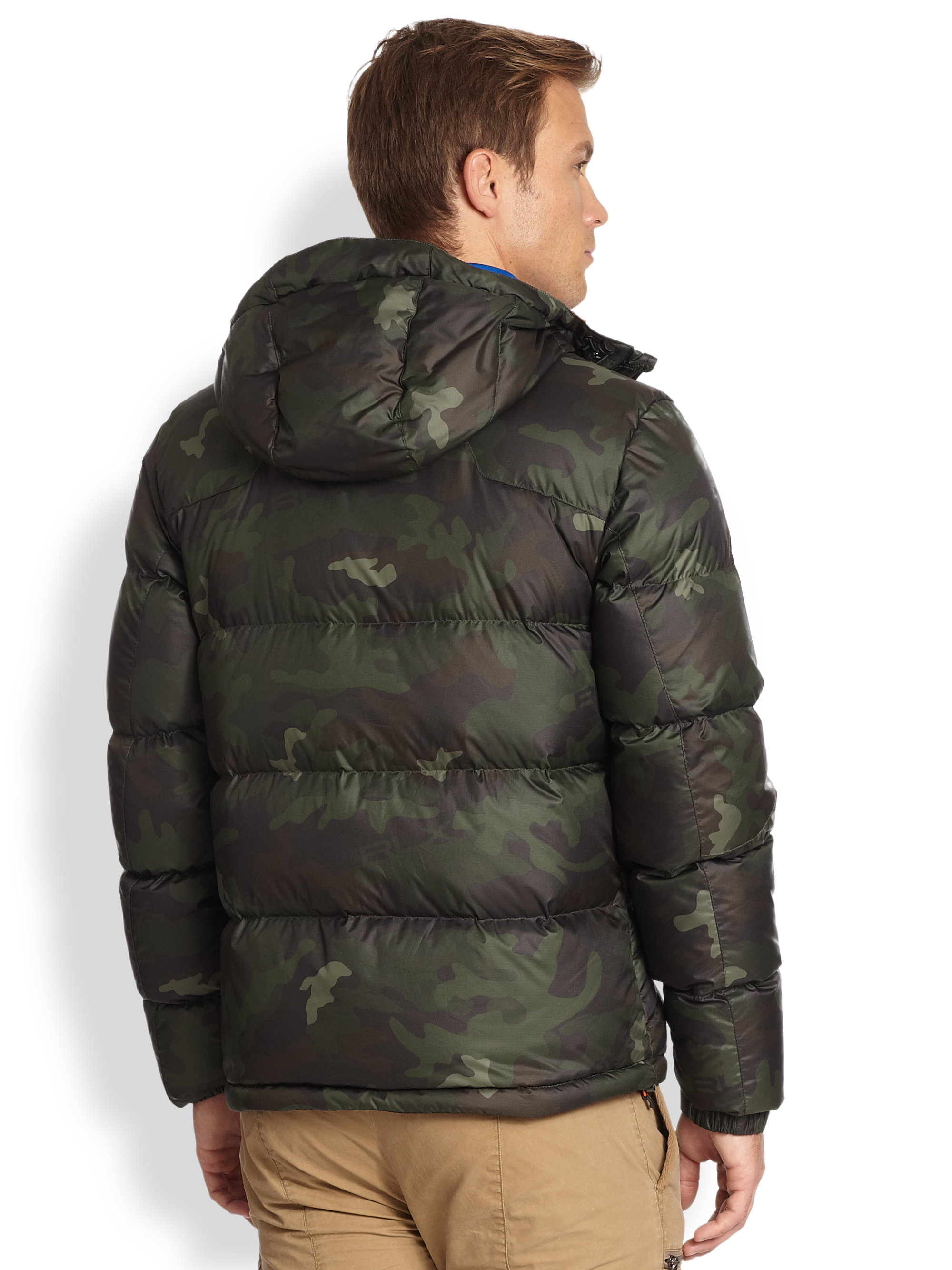 Lyst Rlx Ralph Lauren Camouflage Down Jacket In Green For Men