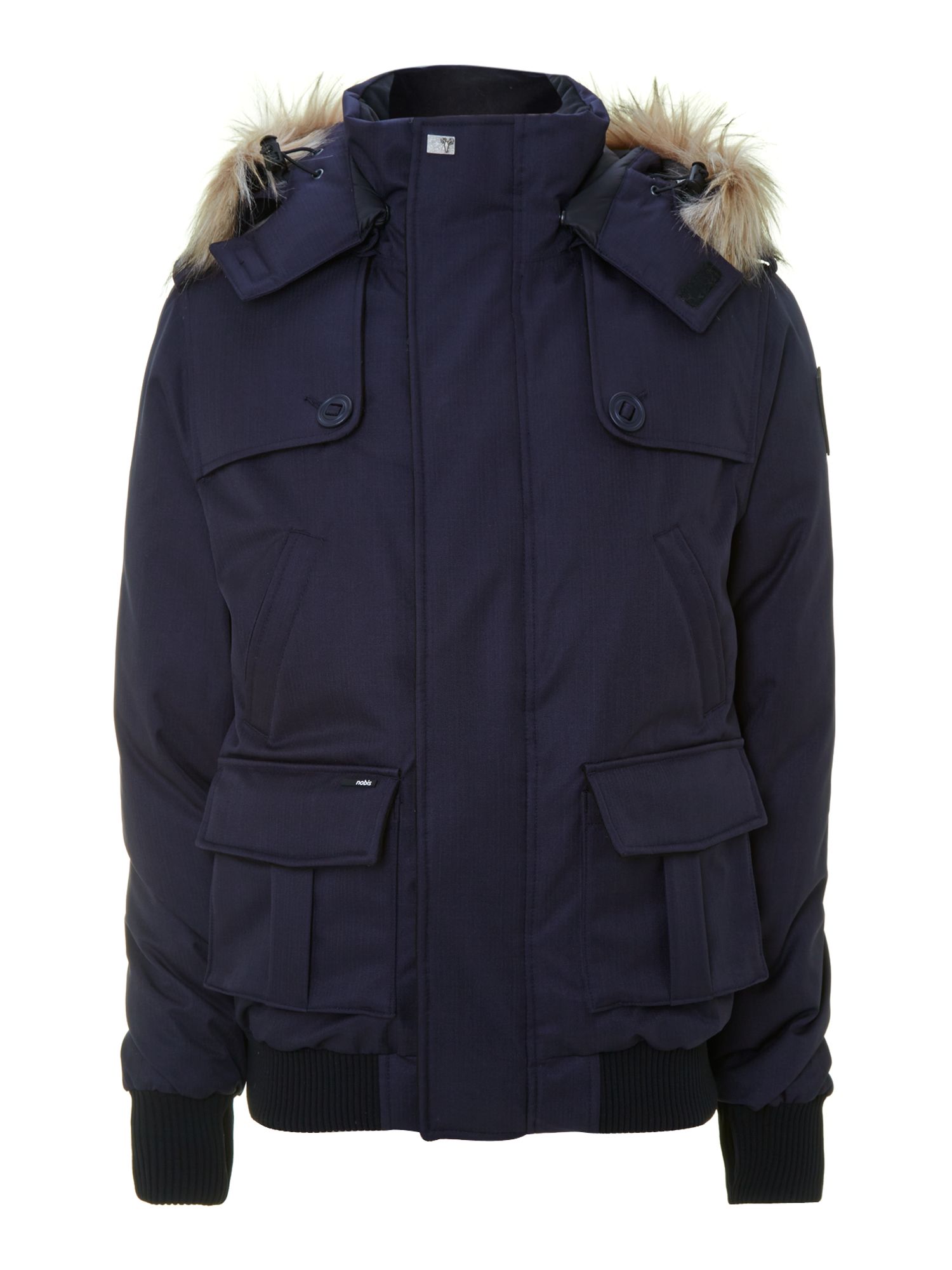 Nobis Cartel Two Pocket Duck Down Bomber Jacket in Blue for Men | Lyst