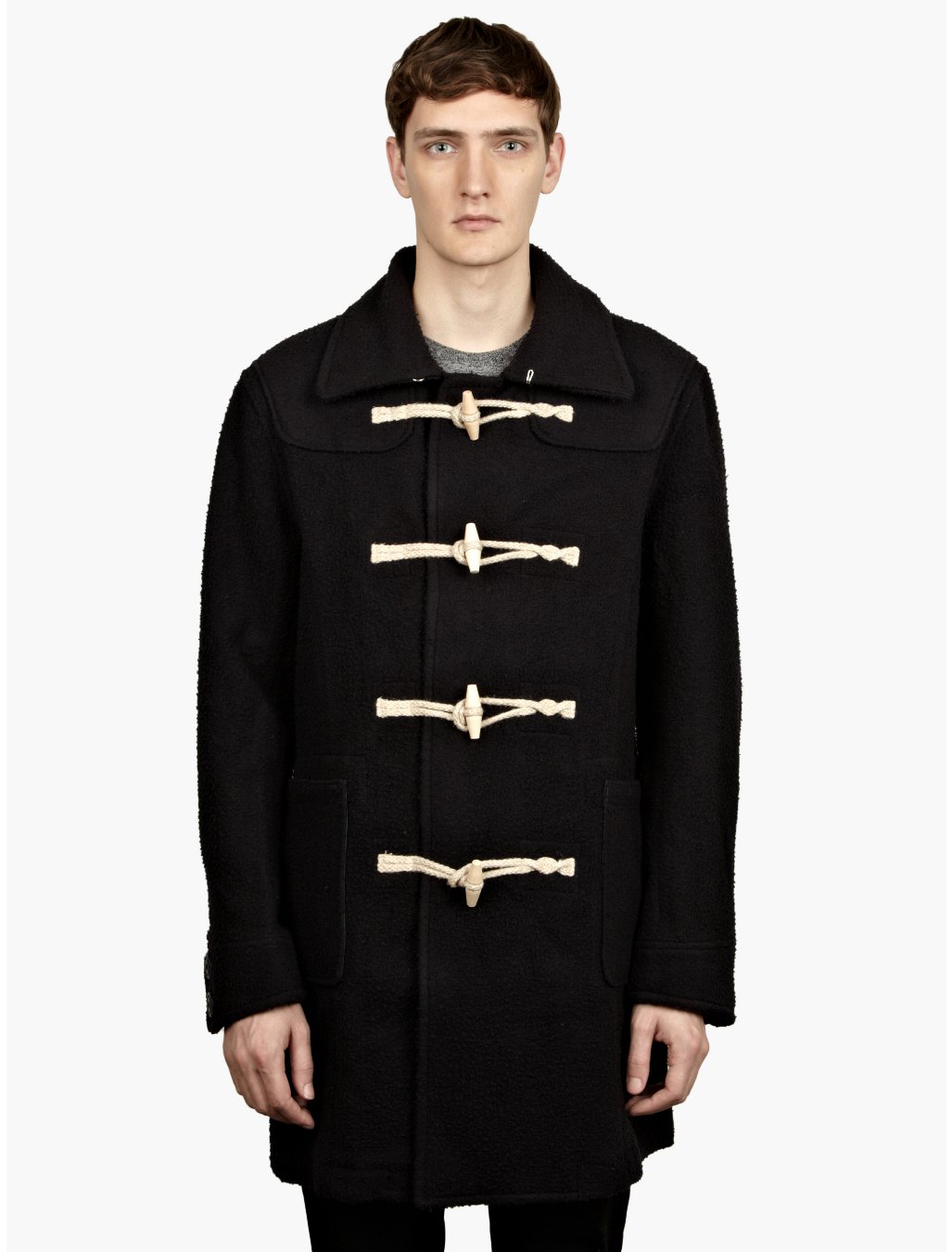 Nonnative Mens Sailor Duffle Coat By Bellandi in Black for Men (navy ...