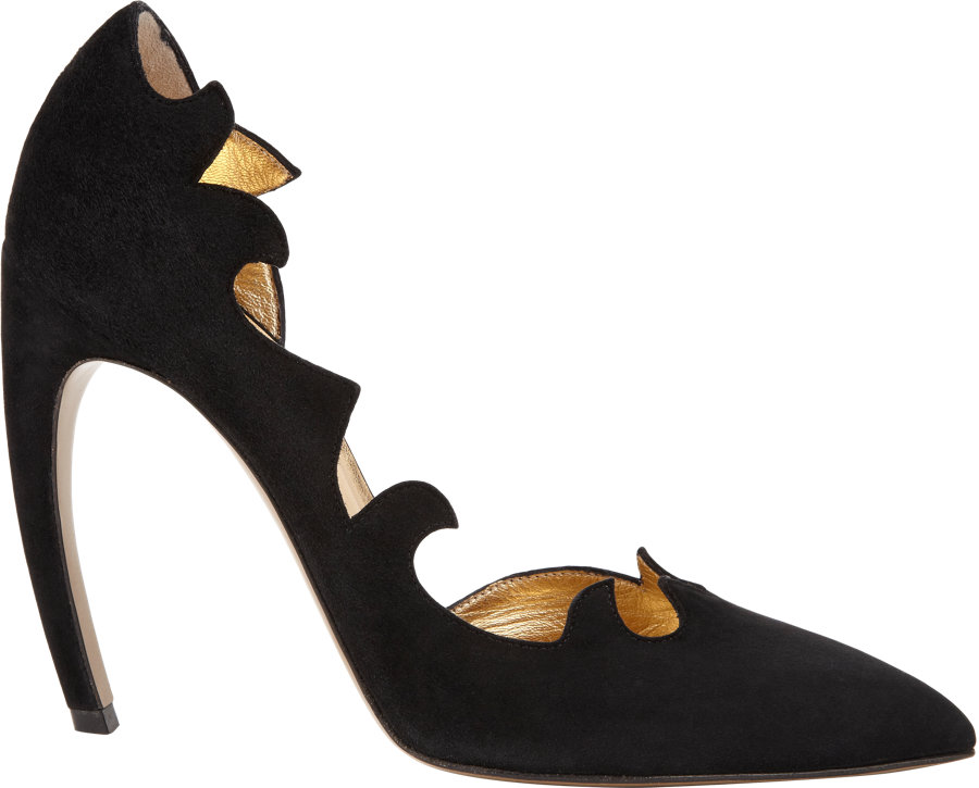 Lyst - Walter Steiger Edged Dorsay Pump in Black