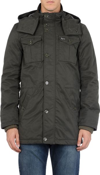 Harmont & Blaine Midlength Jacket in Green for Men (Lead) | Lyst