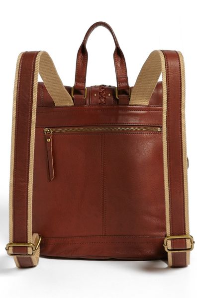 Lucky Brand Carlyle Leather Backpack in Brown (Cognac/ Brandy) | Lyst