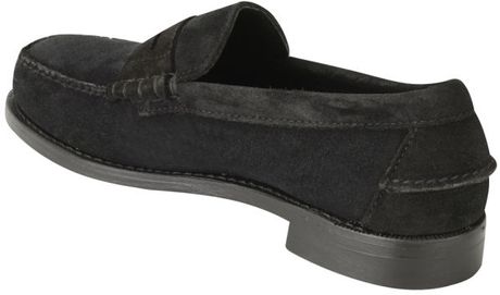 Sebago Mens Classic Suede Loafers in Black for Men (Black Suede) | Lyst