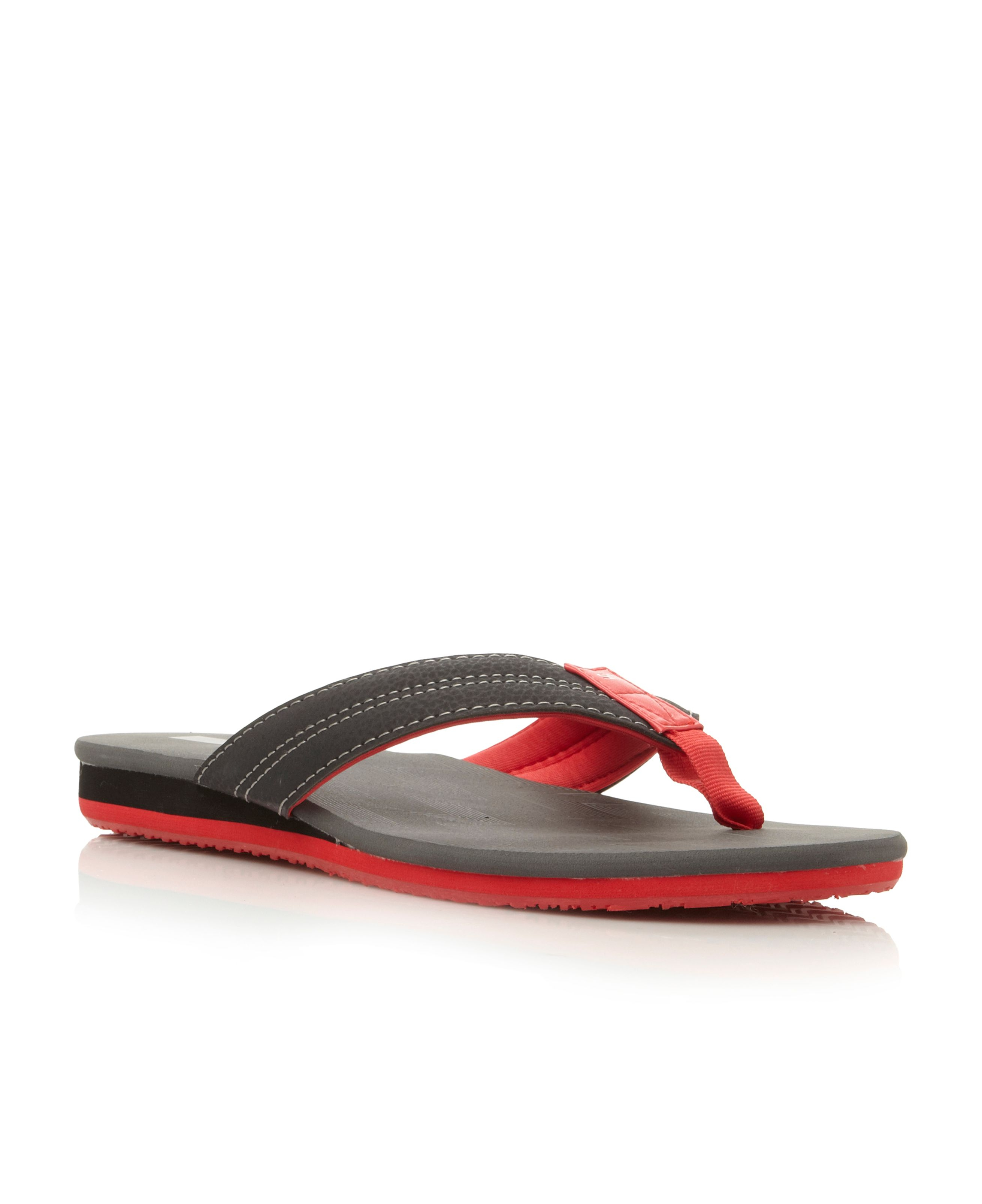 Steve Madden Tasmania Colour Pop Flip Flops in Red for Men (Black) | Lyst