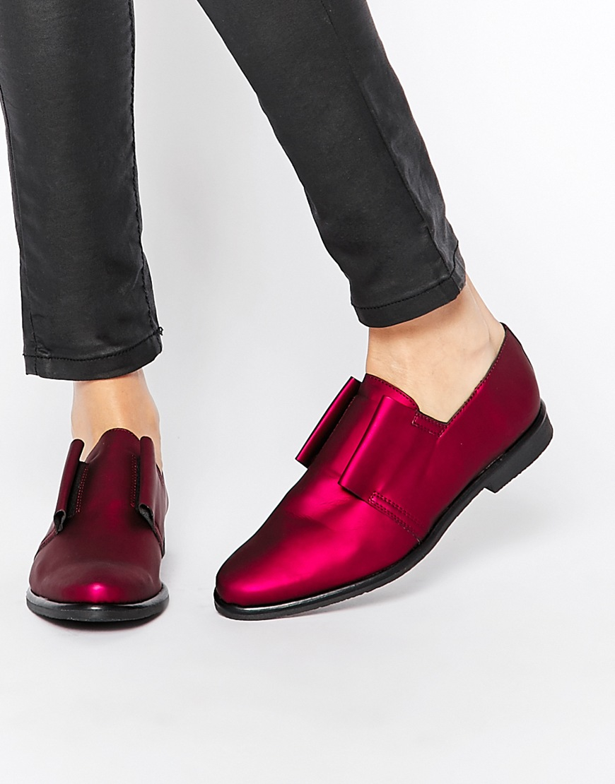 Miista Fiona Lace Up Flat Shoes in Purple | Lyst