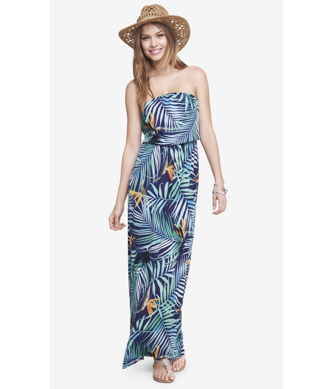 Tropical Print Dresses Women