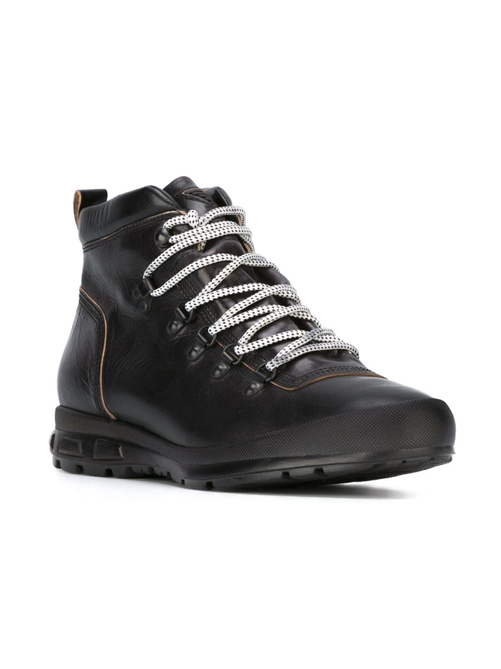 Lyst - Emporio Armani Hiking Ankle Boots in Black for Men
