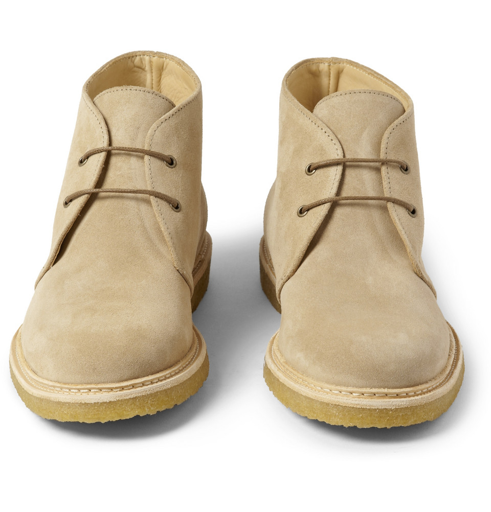 A.P.C. Suede Desert Boots in Natural for Men - Lyst