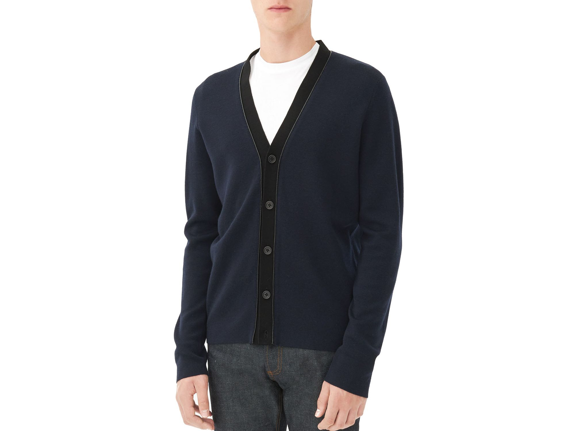 Lyst - Sandro Cardigan in Blue for Men