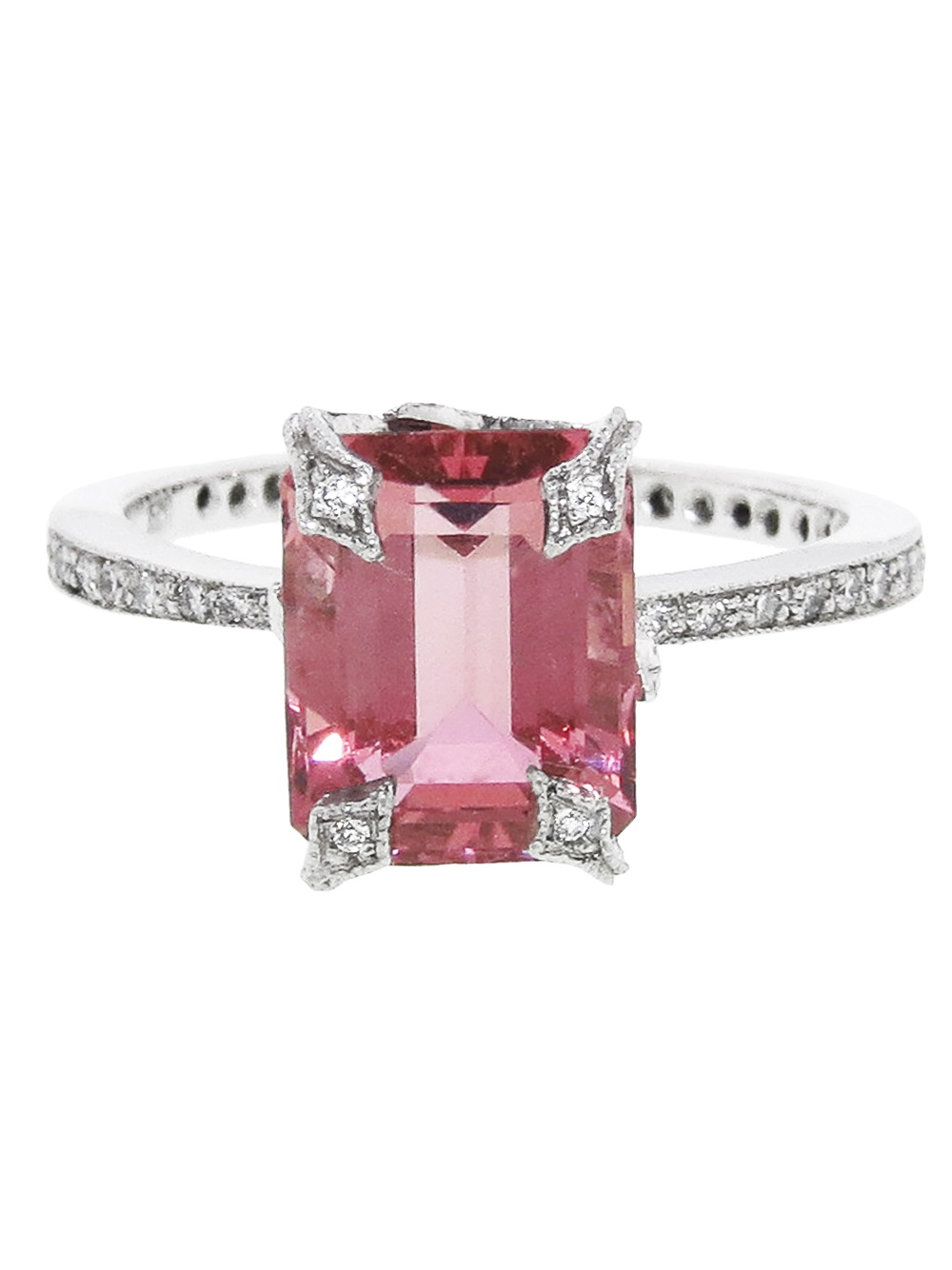 Cathy Waterman Vine Set Ring in Pink & Purple (Metallic) - Lyst