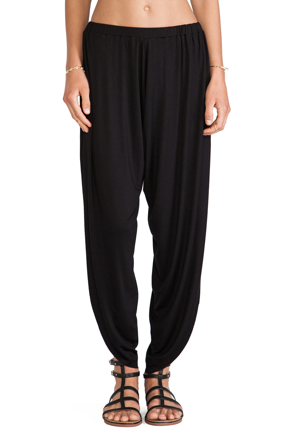 Rachel Pally Dean Open Side Pants in Black | Lyst