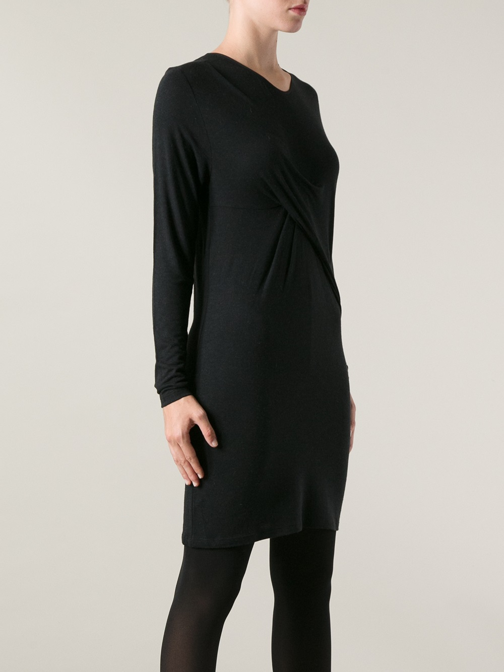 Lyst - Vanessa bruno athé Fluid Dress in Black