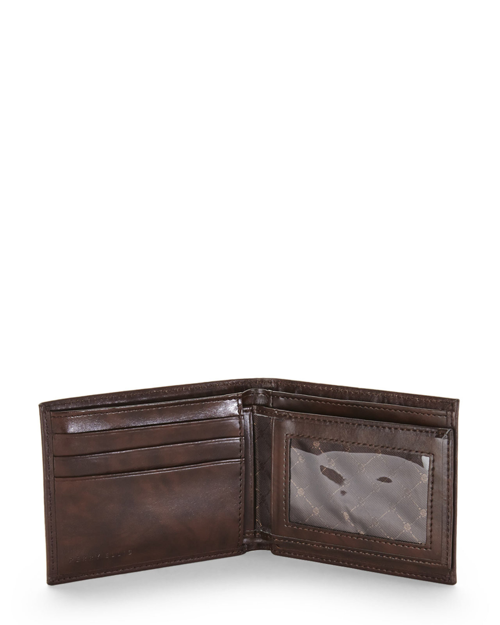 Lyst - Perry Ellis Portfolio Brown Jameston Passcase Wallet in Brown ...