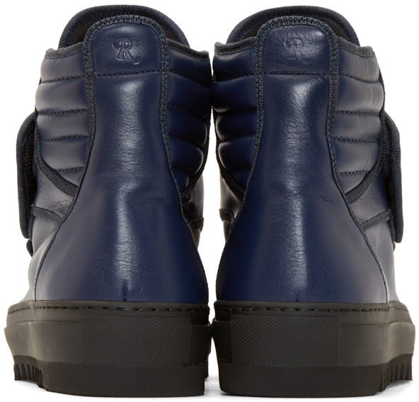 Raf simons Navy Velcro High_top Sneakers in Blue for Men | Lyst