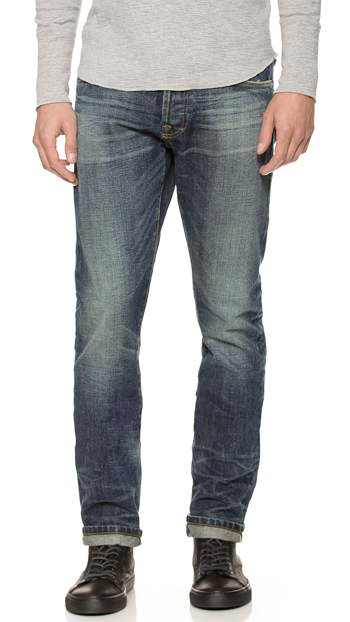 Baldwin Denim Henley Slim Fit Jeans in Blue for Men - Lyst