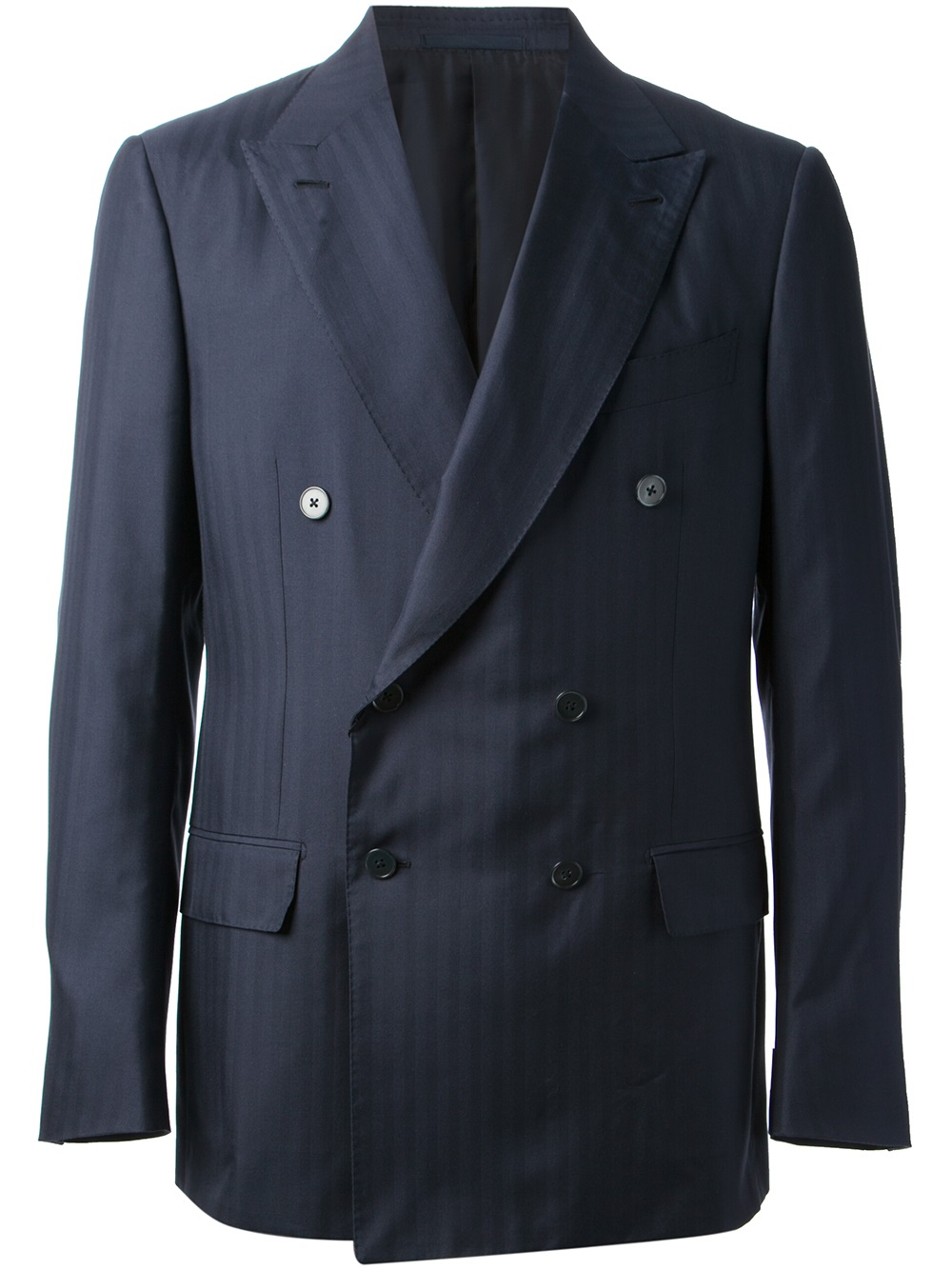 Lyst - Ermenegildo Zegna Double Breasted Suit in Blue for Men