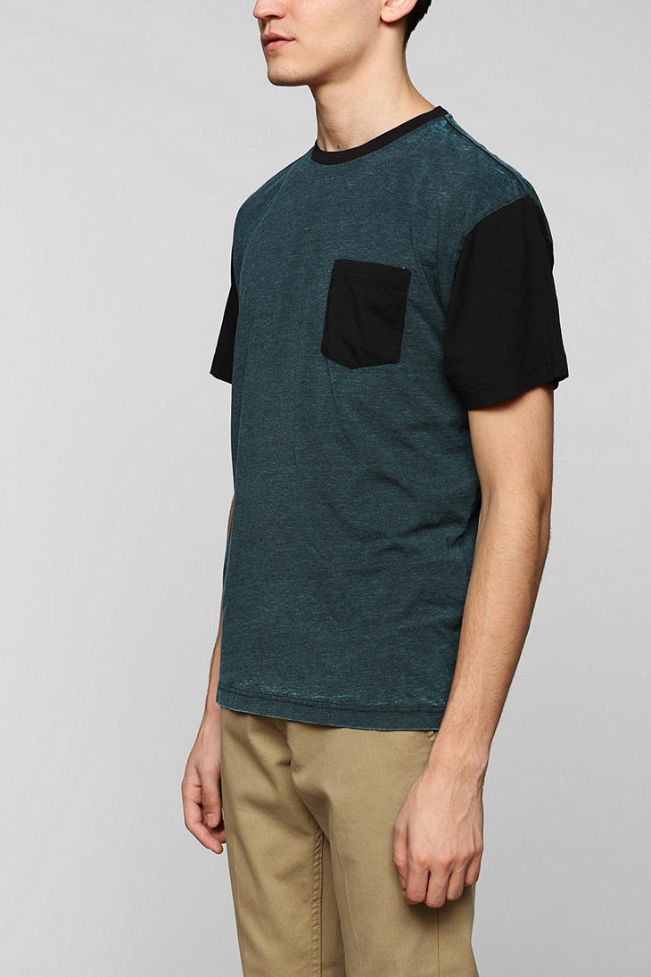 Lyst - Bdg Two Tone Burnout Tee in Blue for Men