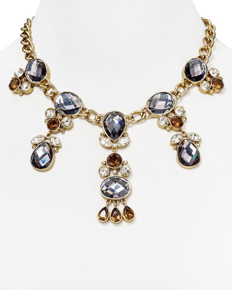 T tahari Cluster Stone Necklace, 16
