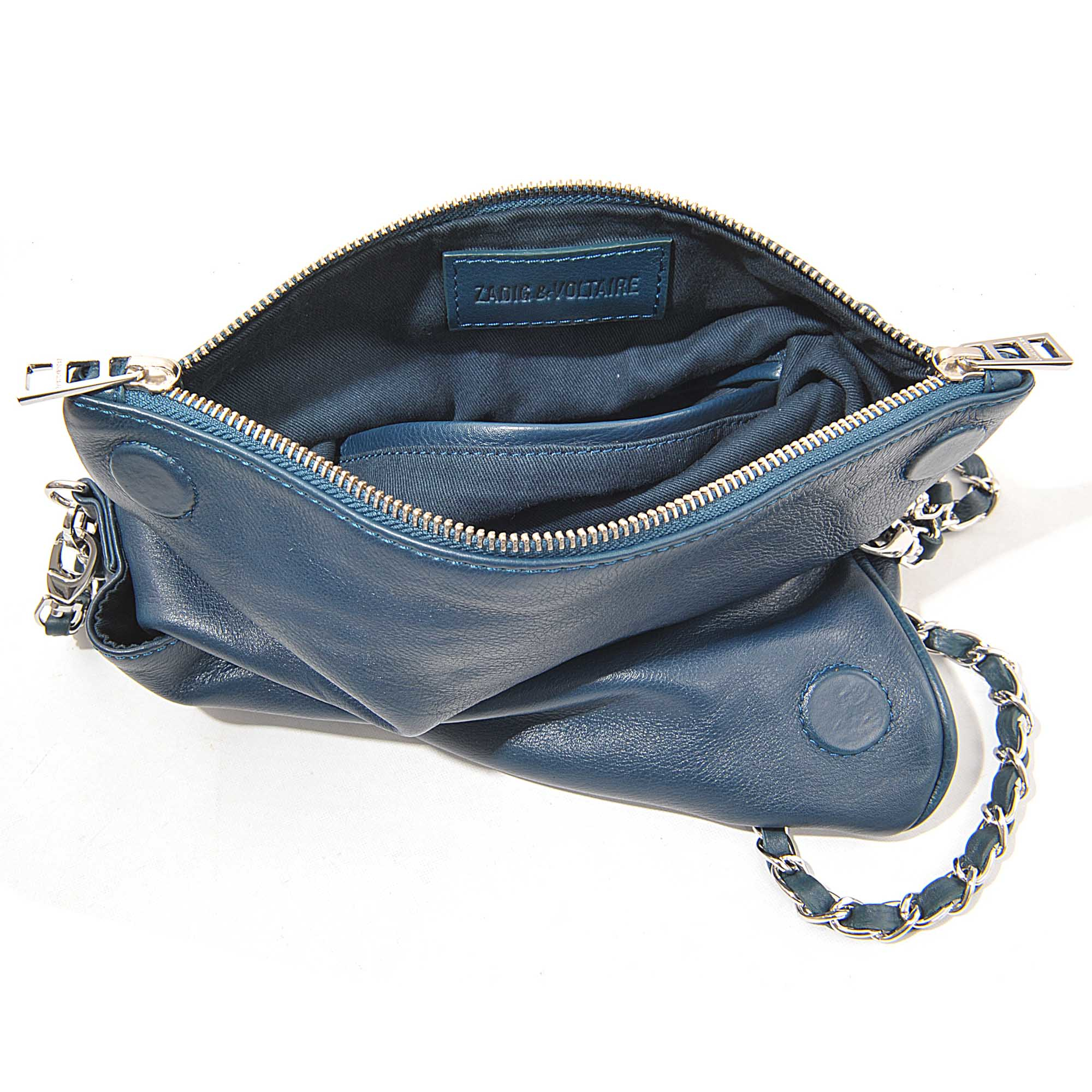 Lyst - Zadig & Voltaire Rock Clutch in Blue