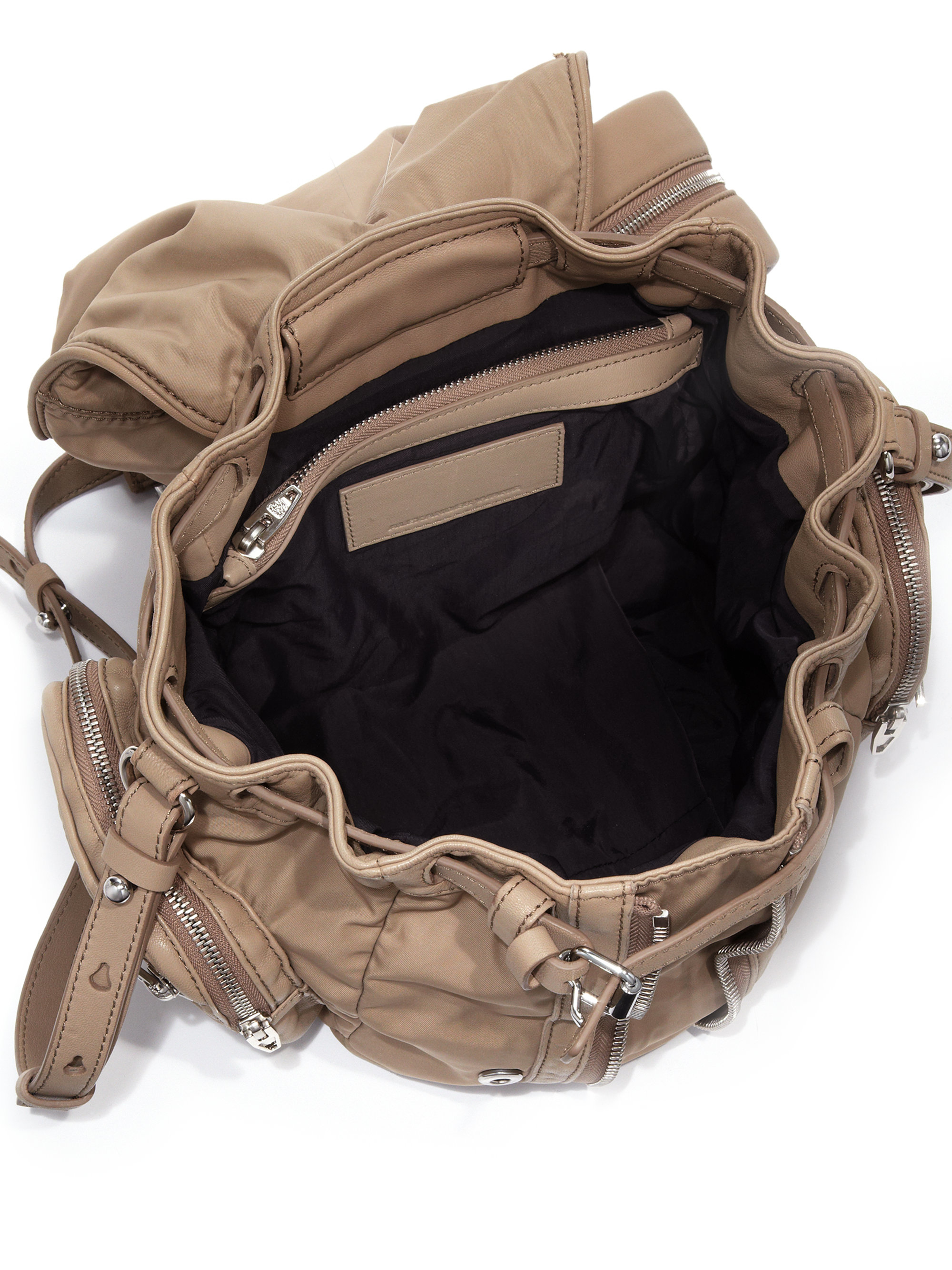 Lyst - Alexander Wang Marti Mini Nylon Backpack in Natural