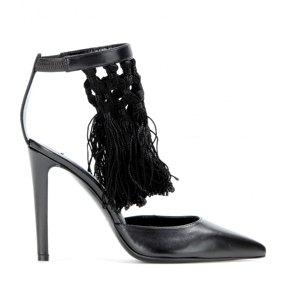 Lyst - Altuzarra Embellished Leather Pumps in Black