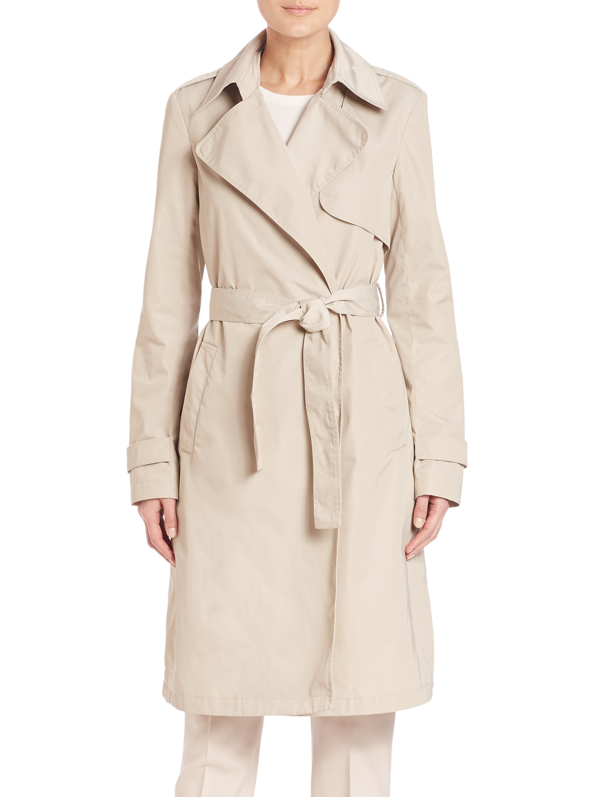 Theory Oaklane Trenchcoat in Natural | Lyst